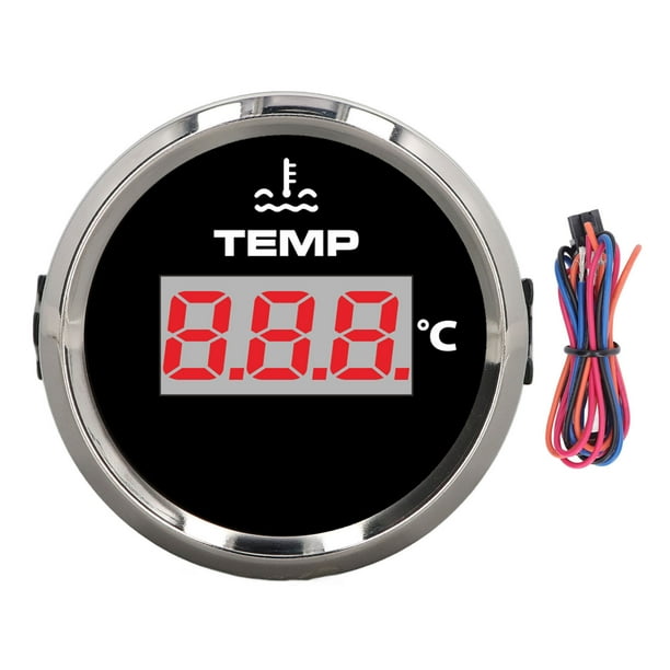 Water Temperature Gauge, IP67 Waterproof 0-120 Degrees Celsius Digital ...