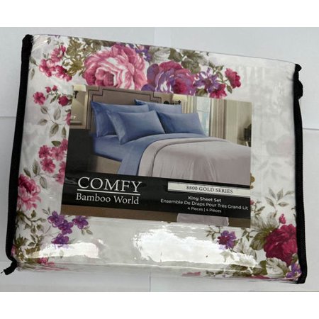 Comfy Bamboo World 8800 Gold Series KING Sheet Set (4 Pieces) - Walmart.ca