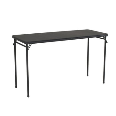 Mainstays 26" Adjustable Height Personal Folding Table, Black - Walmart.com