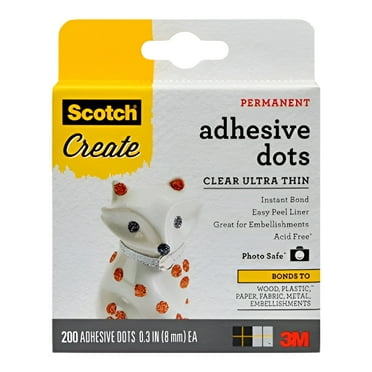 Glue Dots Mini Dots Adhesive Value Pack Sheets, 3/16 Inch, Clear, Pack ...
