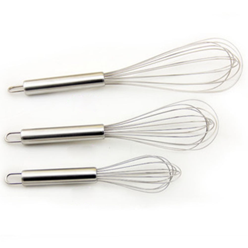 SPRING PARK Set of 3 Stainless Steel Whisk 8"+10"+12", Kitchen Balloon ...