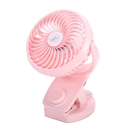 Battery Or USB Operated Clip Fan Rotate Portable Wind Speed Adjustable ...