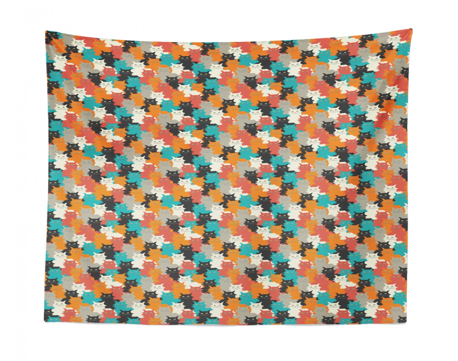 Abstract Tapestry, Repeating Pattern with Retro Square Like Elements ...