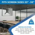 Mount-It! Flip-Down Ceiling TV Mount, Fits Screen Size 23"-55" , 44 lb ...