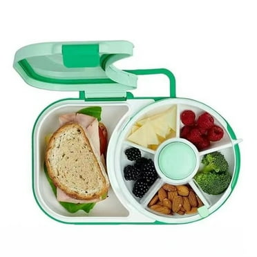GoBe Kids Bento Style Lunch Box with Snack Spinner Flip - Divided Lunch ...