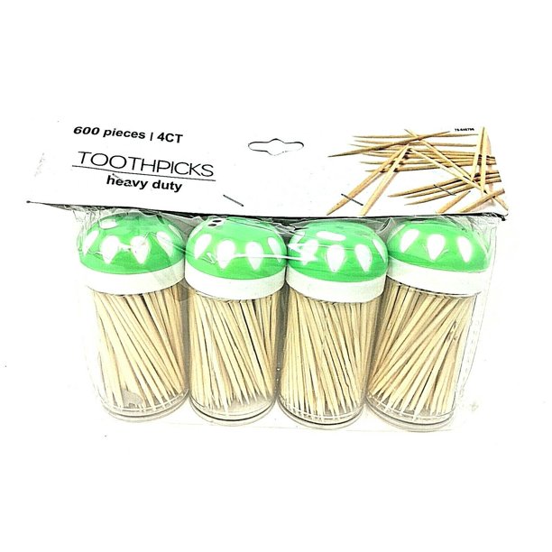 600 Pieces 4CT Toothpicks Heavy Duty - Walmart.com