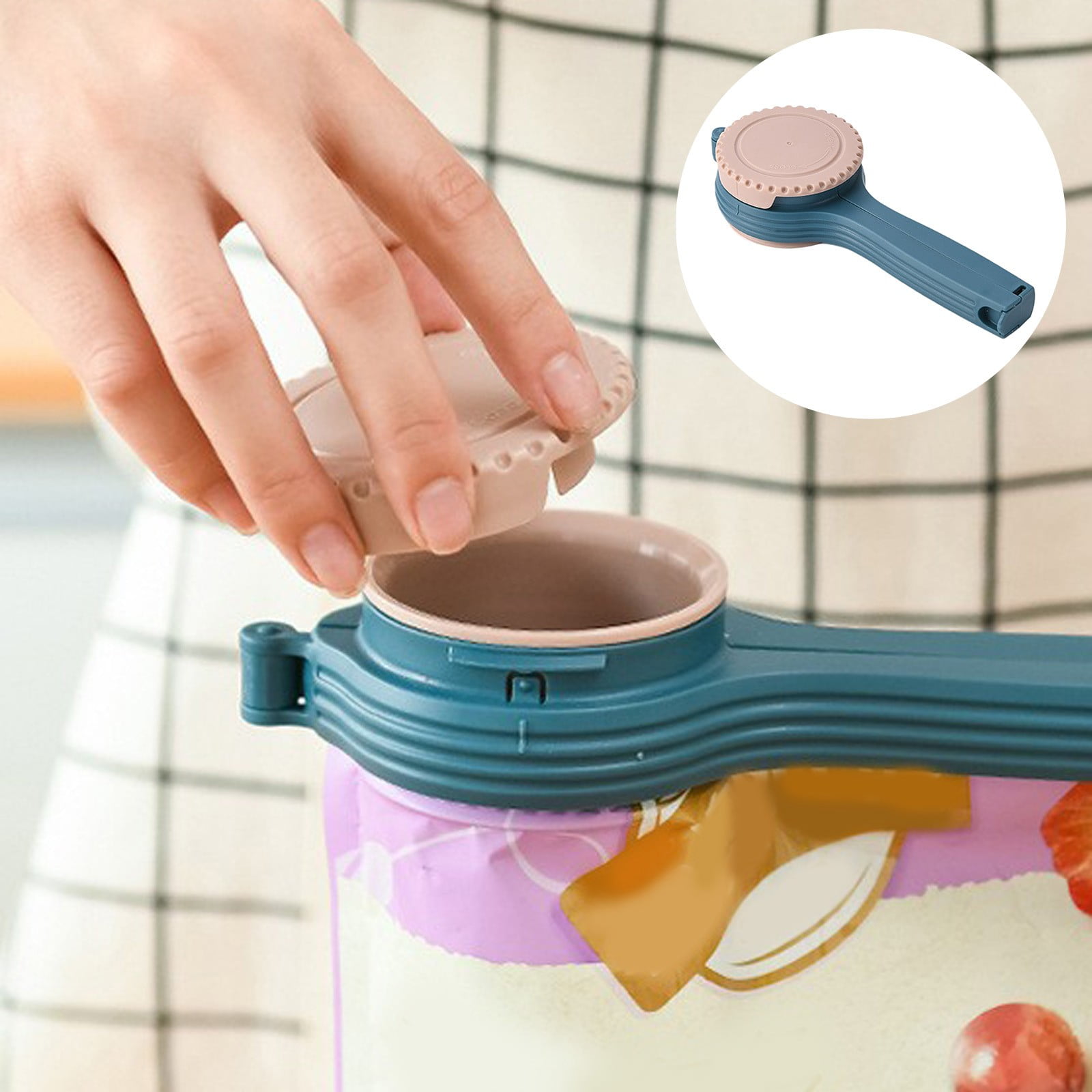 DHGDJ54G Seal And Pour Bag Clip With Pour Spout & Lid 2025 New Food Bag ...