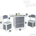 Milliard 3-in-1 Kids Play Table/Chair Set with Toy Storage, Compatible ...