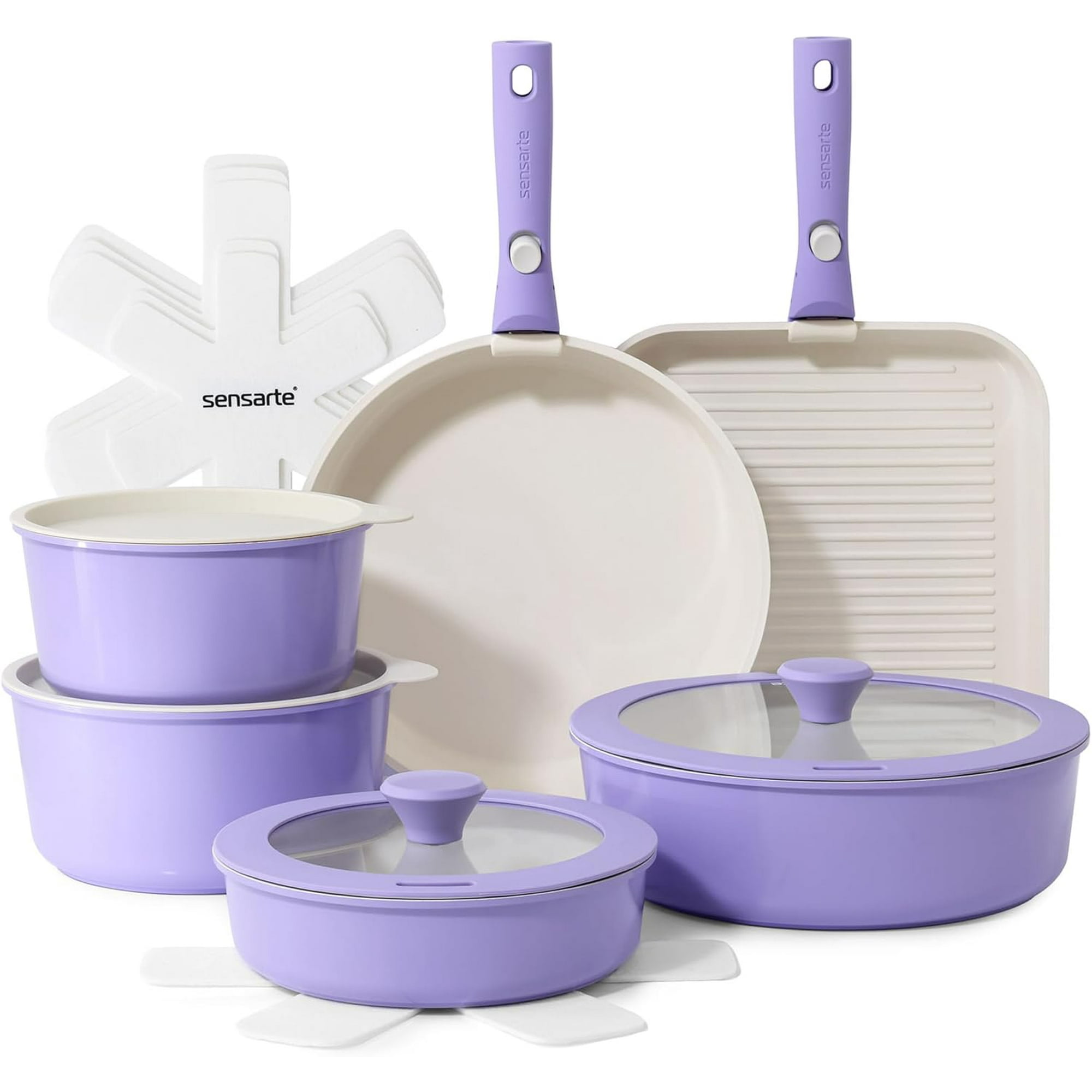 Click here for Unbranded 17 Piece Ceramic Pots And Pans Set  Nons... prices