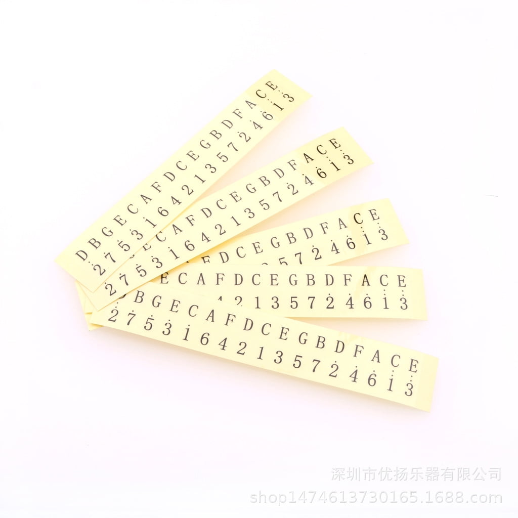 Kalimba Thumb Piano Note Sticker for Beginner Musical Performance ...