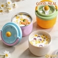 17oz Portable Lunch Food Jar with Handle, 304 Stainless Steel Leak ...
