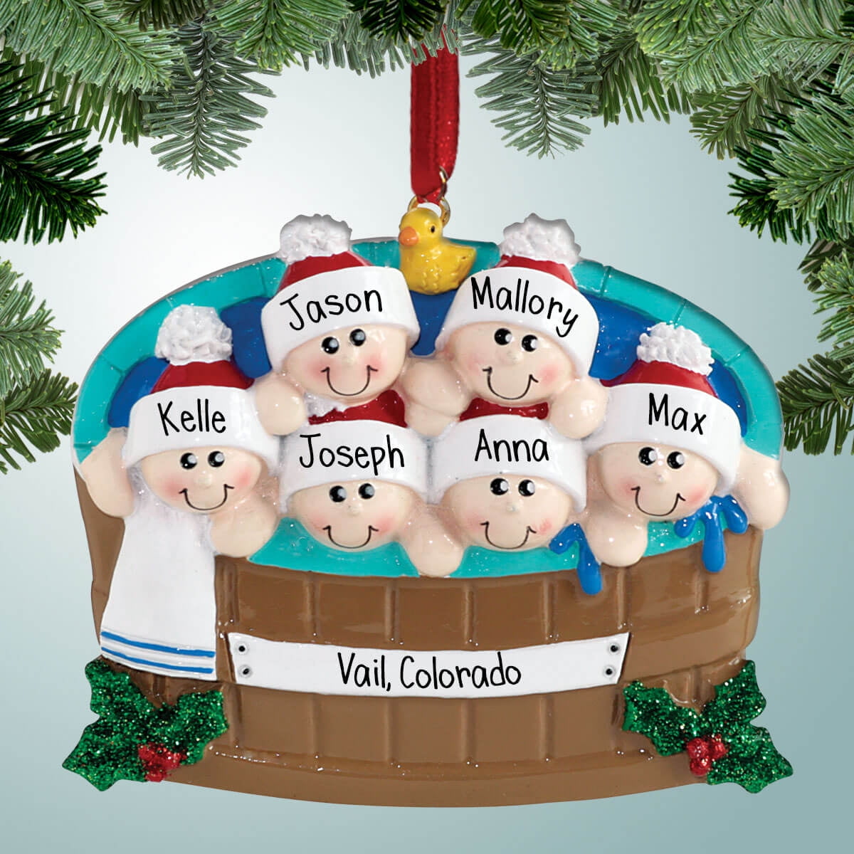 Hot Tub Family with Holly - 6 - Family of 2,3,4,5,6 - Personalized ...