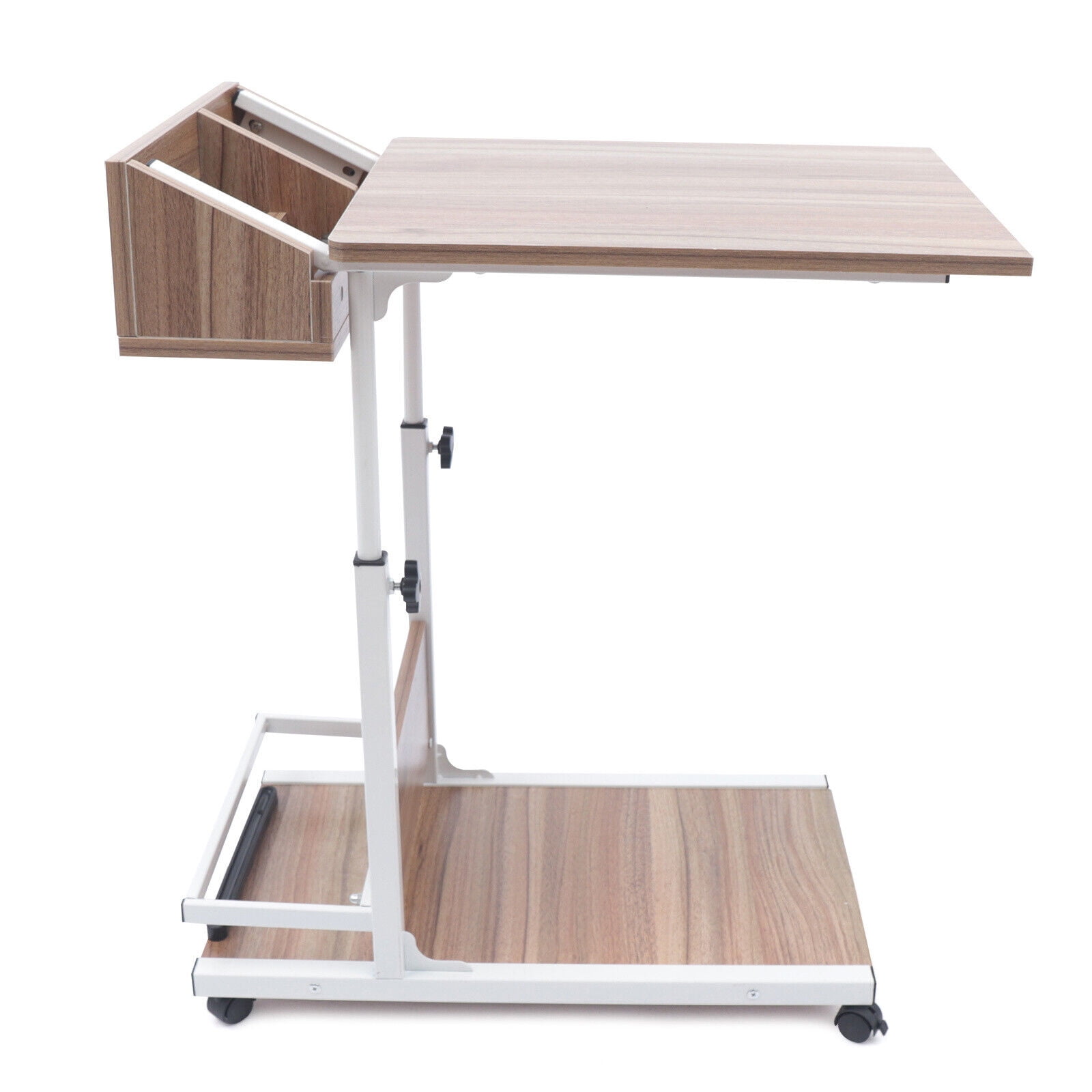 CNCEST Adjustable Sofa Snack Side Table Laptop Desk Rolling Bedside ...