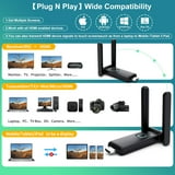 Wireless HDMI Transmitter and 2 Receivers, 4K Plug and Play Extender ...