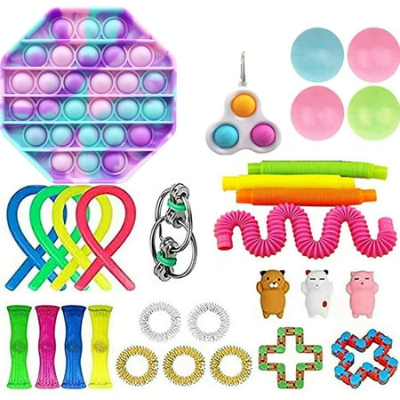 Wangscanis Squeeze Toy Telescopic Tube Finger Massager Soothing Fidget ...