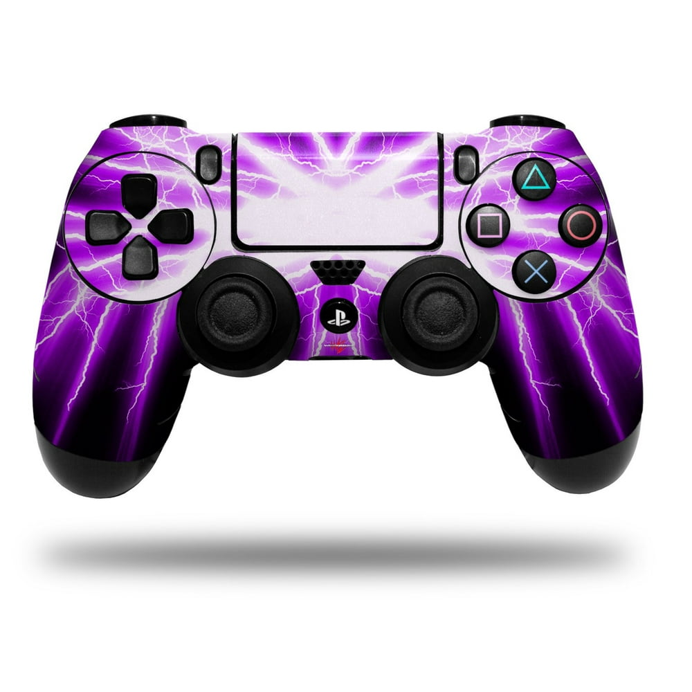 Skin Wrap for Sony PS4 Dualshock Controller Lightning Purple ...
