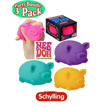 Nee-Doh Schylling Shaggy Groovy Glob! Squishy, Squeezy, Stretchy Stress Balls Neon Colors Gift ...