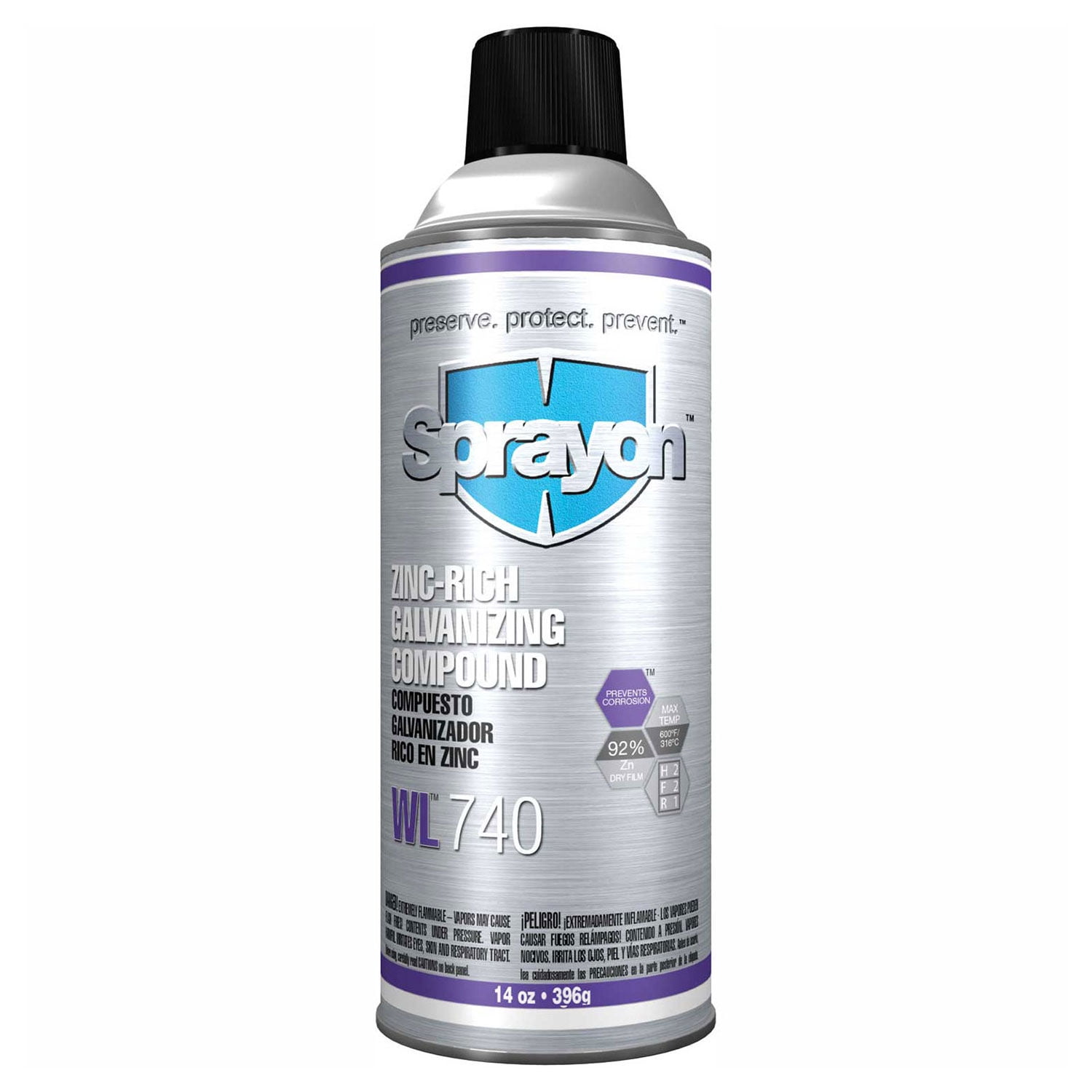Krylon Industrial Zinc-Rich Cold Galvanizing Compound, 16 oz Aerosol ...