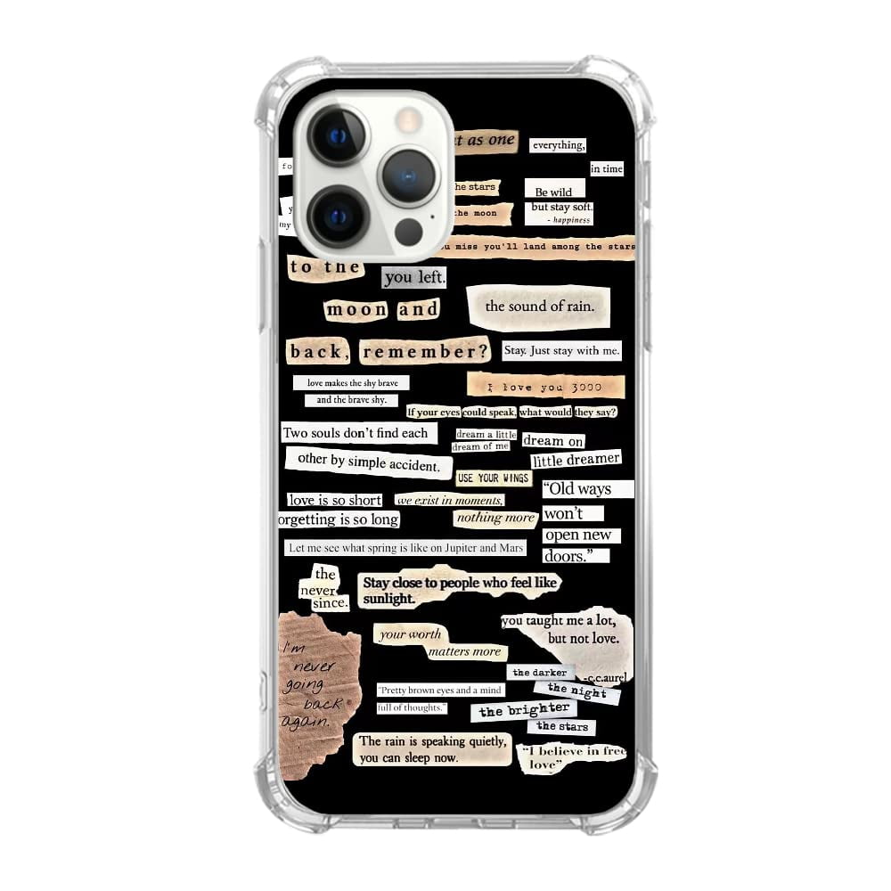 Hippie Quotes Case for iPhone 14 Pro Max,Aesthetic Art Design TPU ...