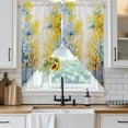 Birch Trees Path Swag Curtain Valance for Window 2 Panels Nature Leaves ...