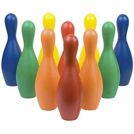 Multi-Color Plastic Bowling Pin Set - Walmart.com