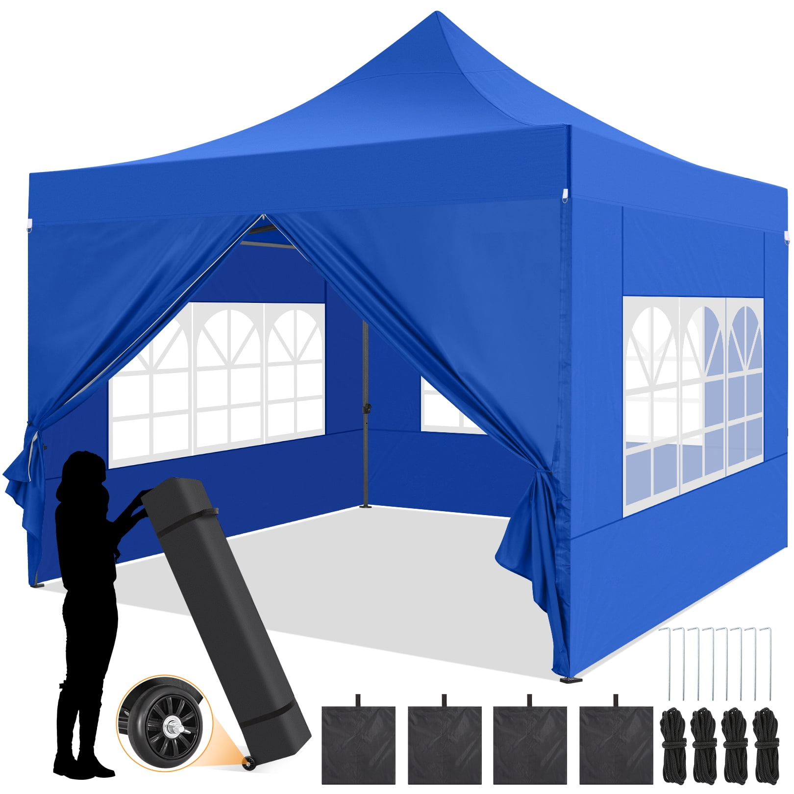 SANOPY 10' x 10' Heavy Duty Pop Up Canopy Tent Outdoor Party Commercial ...