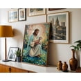 Affixzi Christian Print, Oil Style Faith Decor, Good Shepherd Artwork ...