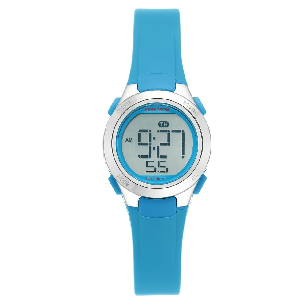 Armitron - Armitron Unisex Neon Blue Digital Sport Watch - Walmart.com ...