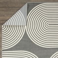 Loomaknoti Tecopa Milburm 2' x 7' Grey Geometric Outdoor Runner Rug ...