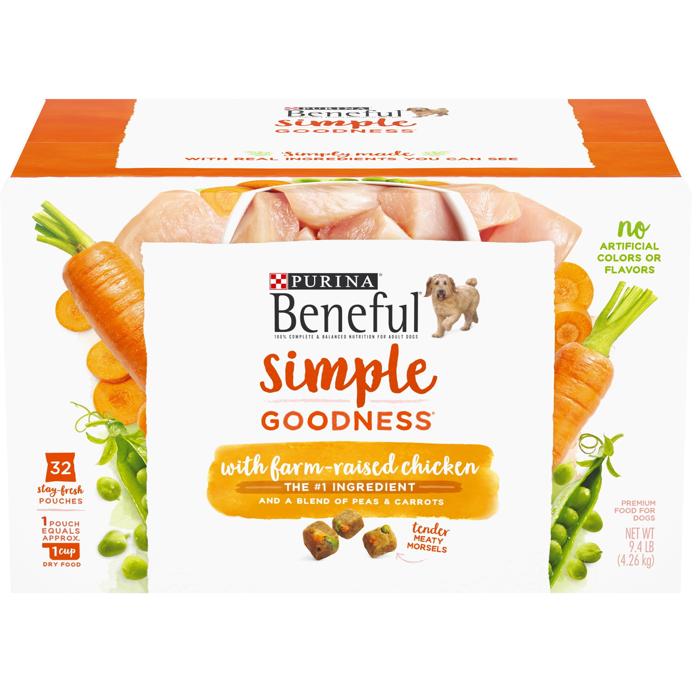 Purina Beneful Simple Goodness Dry Dog Food Farm Raised Chicken, 9.4 lb ...