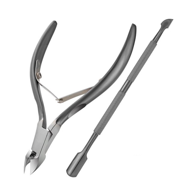 Cuticle Trimmer with Cuticle Pusher -Cuticle Remover Cuticle Nippers ...