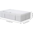 Under Bed Storage Containers, Durable Fabric, Washable, Collapsible ...