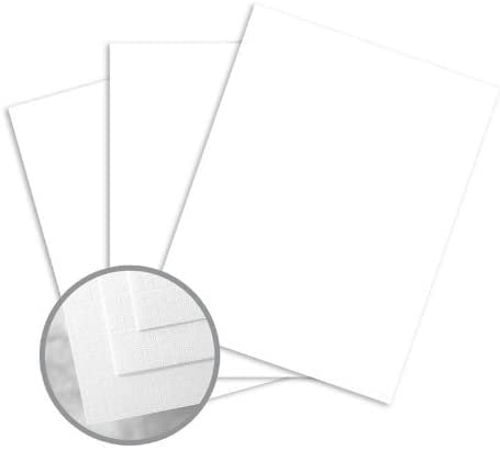 Via Linen Pure White Paper - 8 1/2 x 11 in 24 lb Writing Linen ...