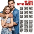 Qr Code Tattoo Sticker Scannable Code Surprise Confession Pt D2r1