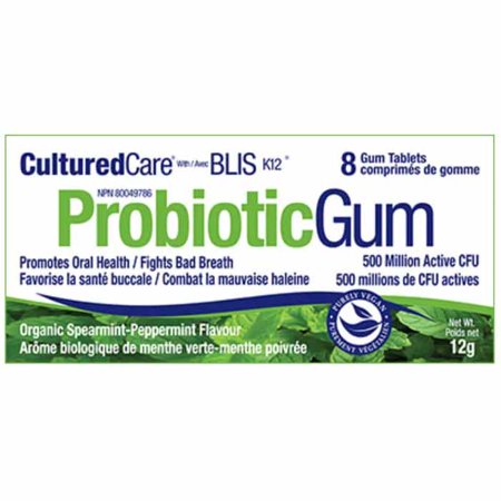 Prairie Naturals - CulturedCare ProbioticGum with Blis K12 Organic ...