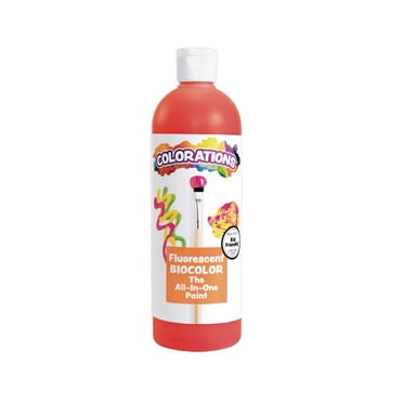 Colorations Fluorescent Neon Simply Washable Tempera Paints - Non-Toxic ...