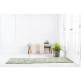 Rugs.com Botanical Shag Collection Rug – 6 Ft Runner Green Shag Rug ...