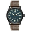 Citizen Men's Chandler Eco-Drive Watch, Green Dial, Brown Leather Band ...