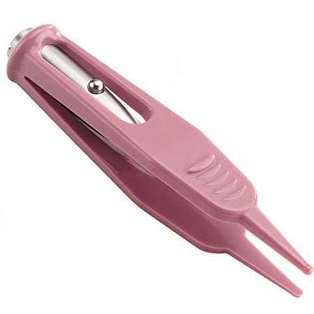 Lepai Infant Nose Cleaning Tweezer with LED Light Round-Head Safe and ...