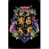 The Wizarding World: Harry Potter - Floral House Crests Wall Poster ...