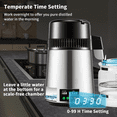 1.1 Gal Water Distiller, 750W Stainless Steel Distilled Water Maker, 0. ...