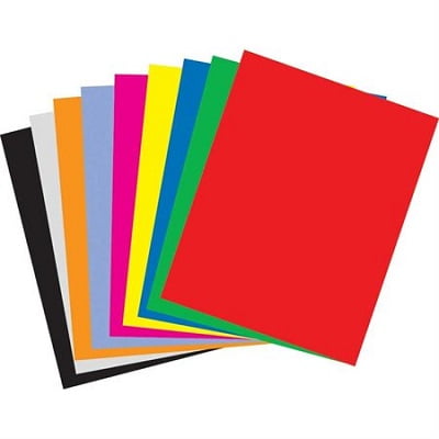 CONSTRUCTION PAPER 9X12 ASSORTED COLOURS, 48 SHEETS/PACK | Walmart Canada