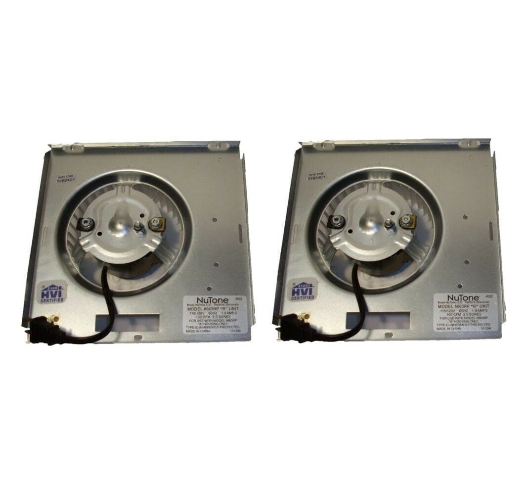 2 S-97017706 Broan Nutone Motor Blower Wheel for Model 8664RP - Walmart ...