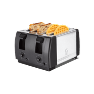 Elite Cuisine ECT-819 2-in-1 2-Slice Cool Touch Toaster and Coffee ...