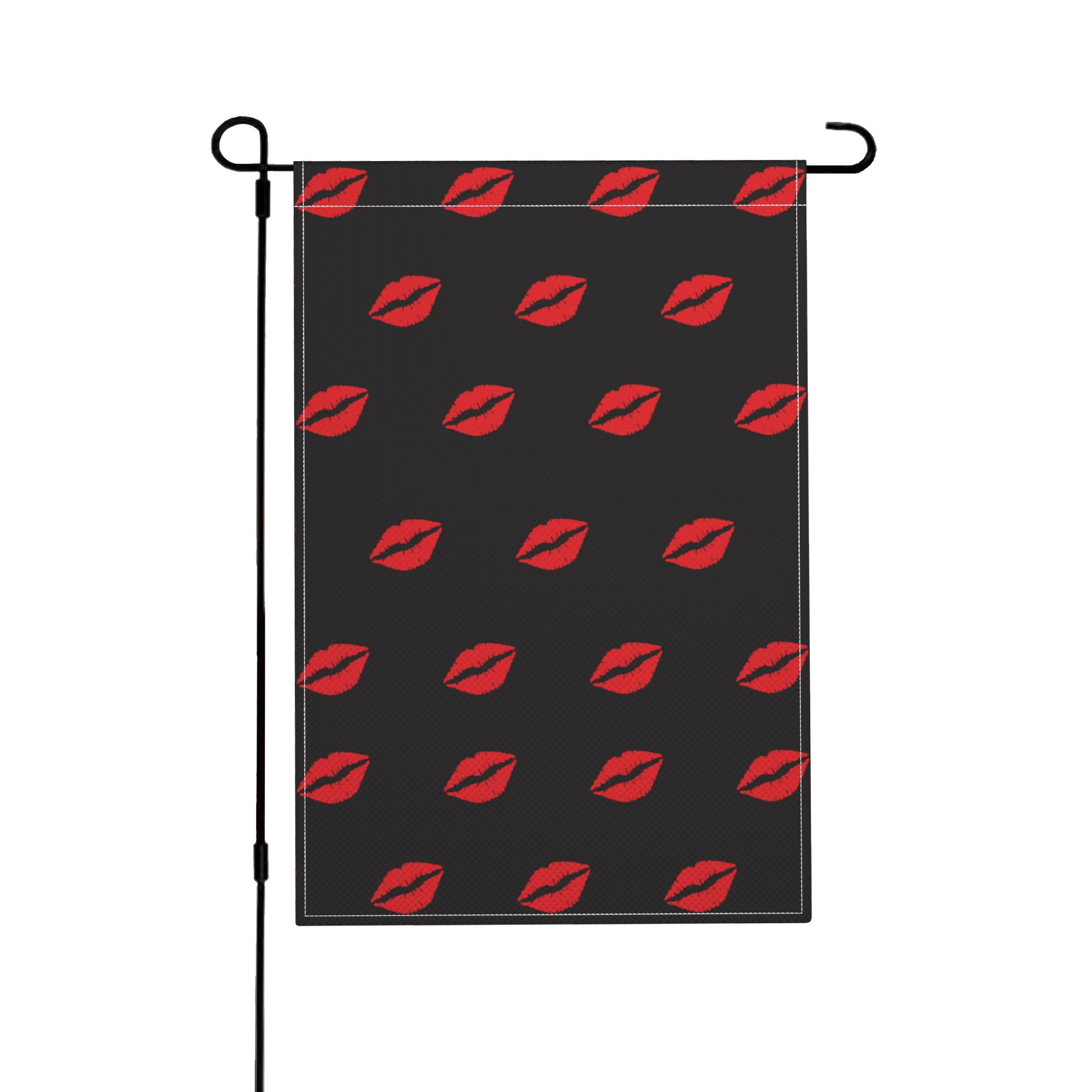 TEQUAN Romance Love Kiss Backdrop Garden Flags, 18 x 12 inch Double ...