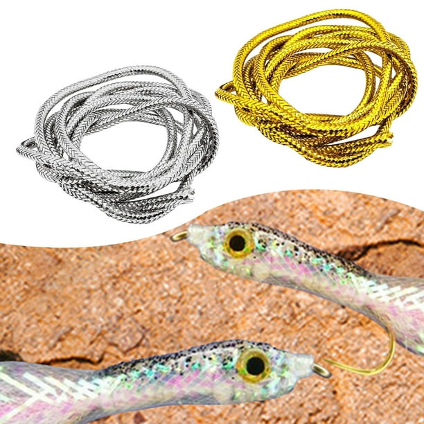 2Pcs 1 Meter Braid Mylar Tube, Fly Tying Materials, 0.3cm Round ...
