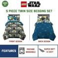 Lego Mandalorian Twin Size Bedding Set, 5 Piece Super Soft Comforter ...