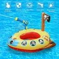 HopeRock Fun Pirate Ship Pool Float Toy, Inflatable Ride-on for Cool ...