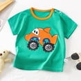CAUYDY Toddler Baby Boy Girl Short Sleeve Cute Cartoon Crew Neck T ...