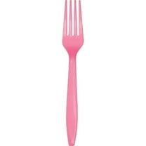 Touch of Color Premium Cutlery Pink Plastic 24 Count Forks - Walmart.com